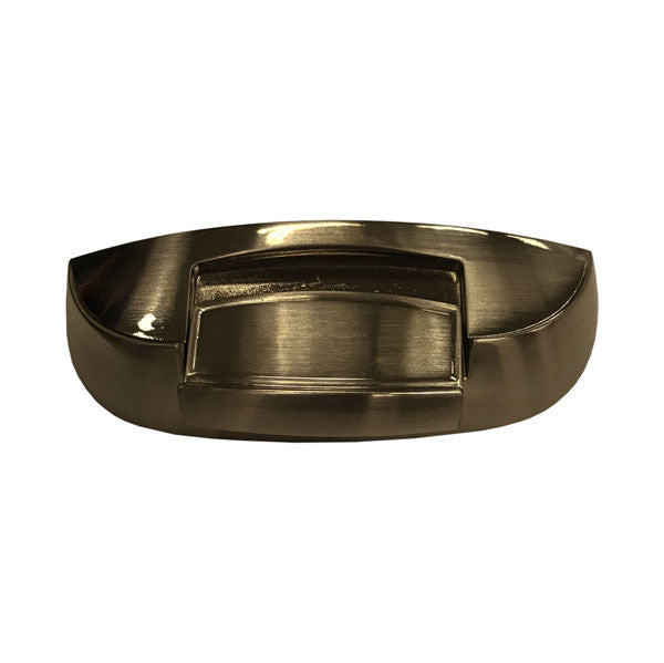 Slim Line Lock Cover 9144686 Antique Brass Metal Lock Cover
