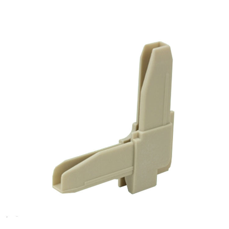 Window Screen Corner Key with Outside Flange Tab, Plastic, Left Hand