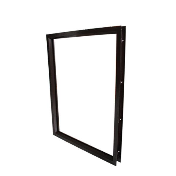 Commercial Door Lite Frames, 24" x 32" Low Profile Metal, Screw Togeth