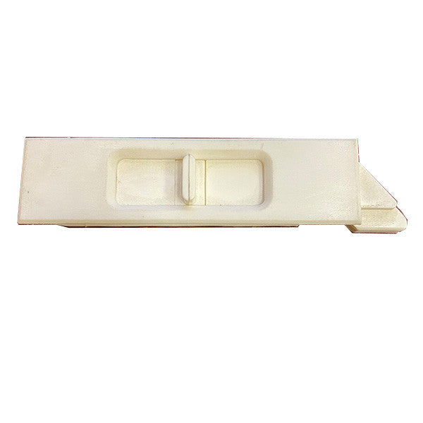 Tilt Latch, Slide in Plastic, Left Hand - White