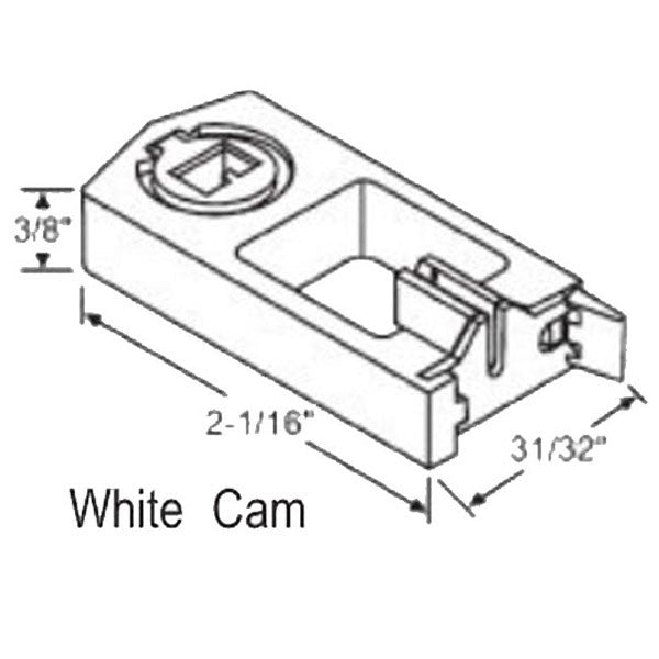 Pivot Lock Balance Shoe, 31/32 x 2-1/16 x 3/8 Small Tilt
