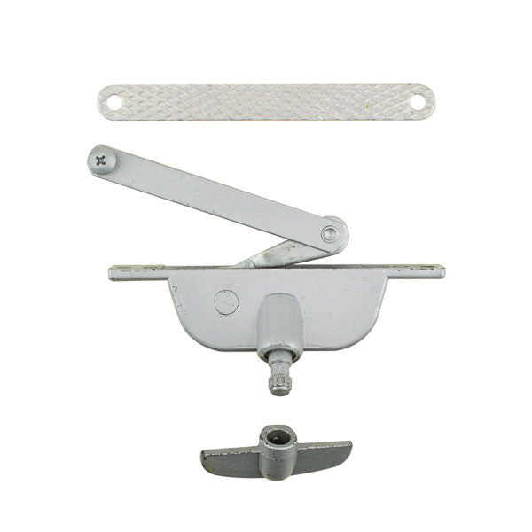 3-5/8" Jalousie Window Operator with Aluminum Finish