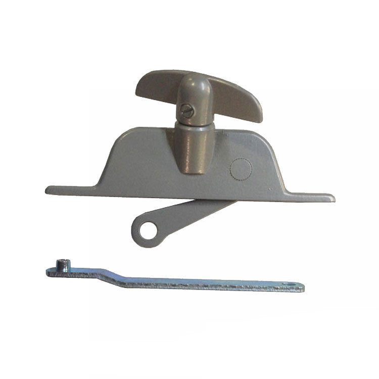 Jalousie/Louver Window Operator, 4-1/4 inch Link, No Screws - White