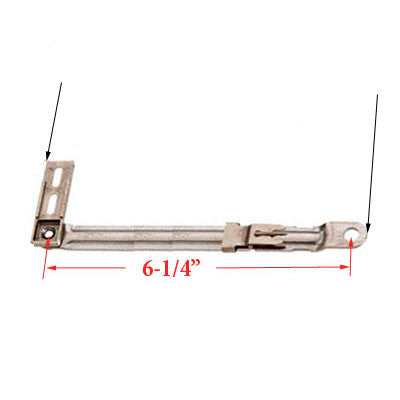 Roto 6-5/16 Roto-Dyad Connecting Arm Bracket - Notched